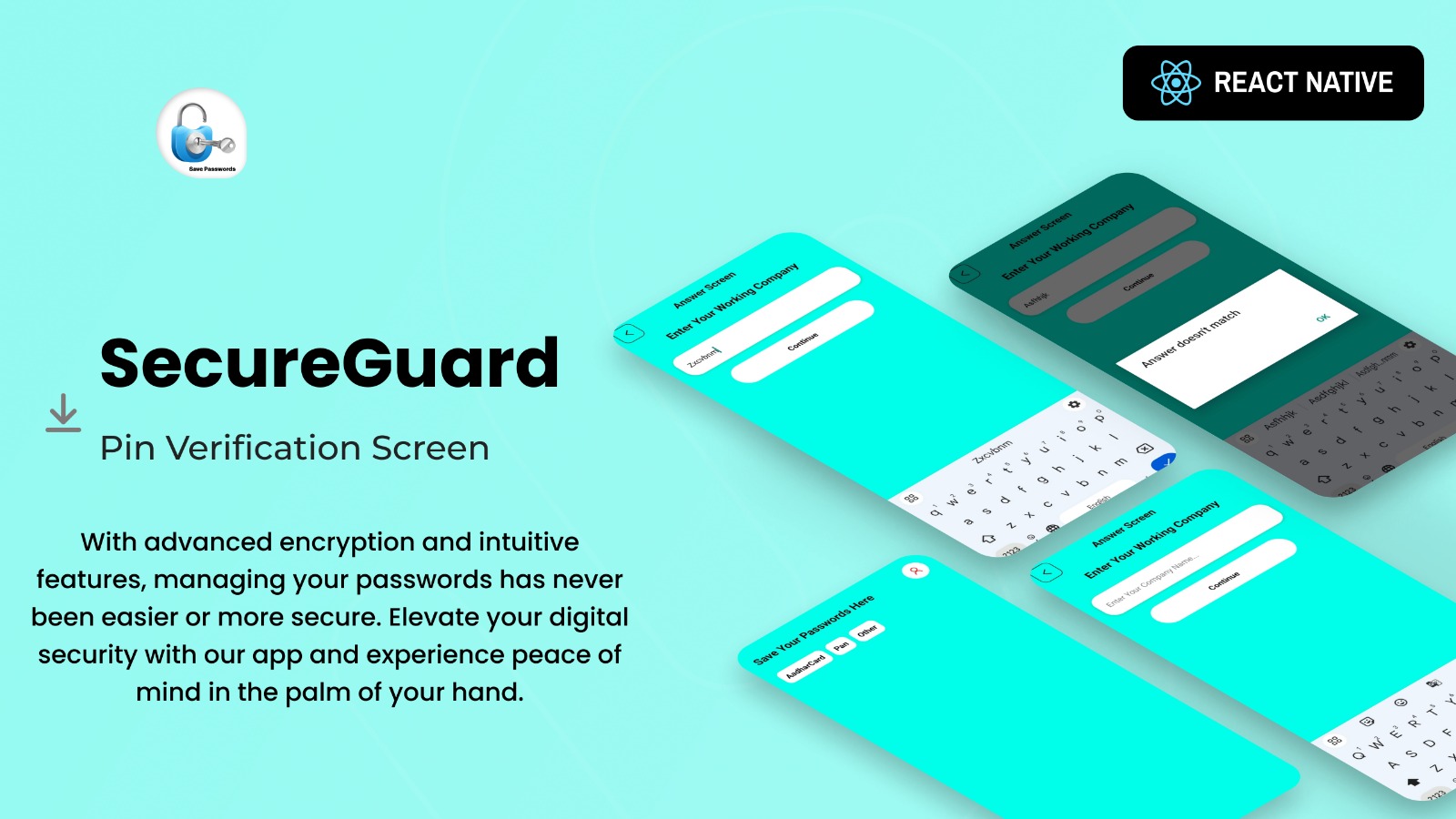 SecureGuard, Your Personal Information Vault by TechnoTackleSoftwareSolutions
